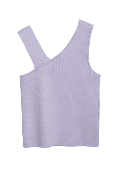 DSTLD Asymmetrical Rib Tank in Lilac | Bailey/44