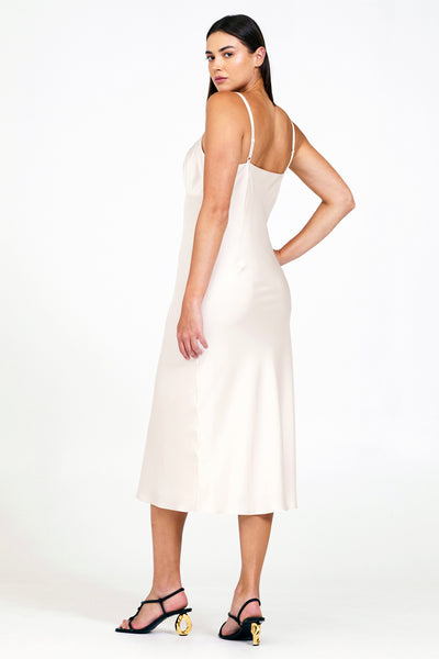 Bailey 44 Asher Satin Dress in Ivory | Bailey/44